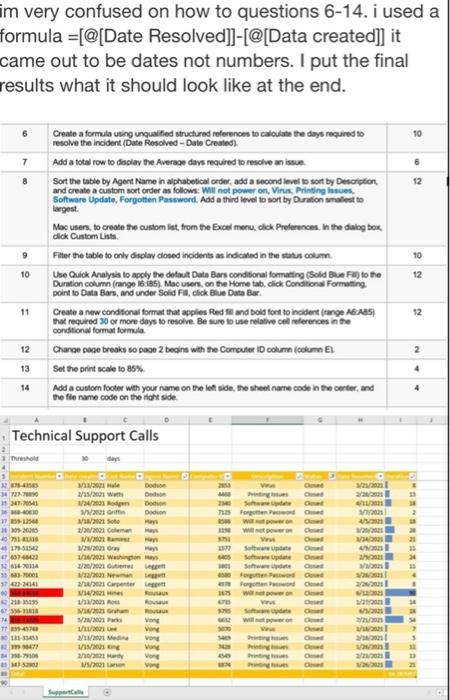 im very confused on how to questions 6-14. i used a | Chegg.com