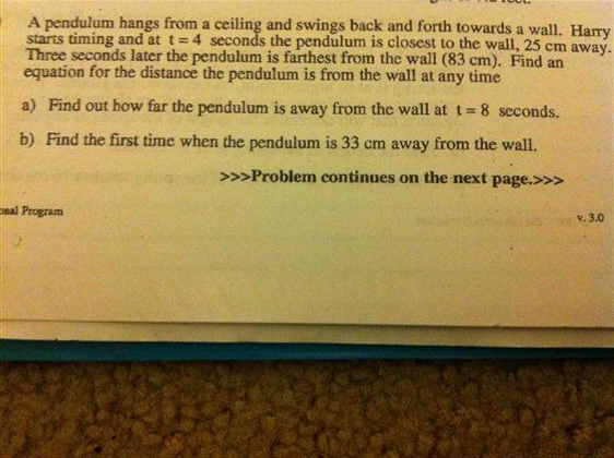 Solved A pendulum hangs from a ceiling and swings back and | Chegg.com