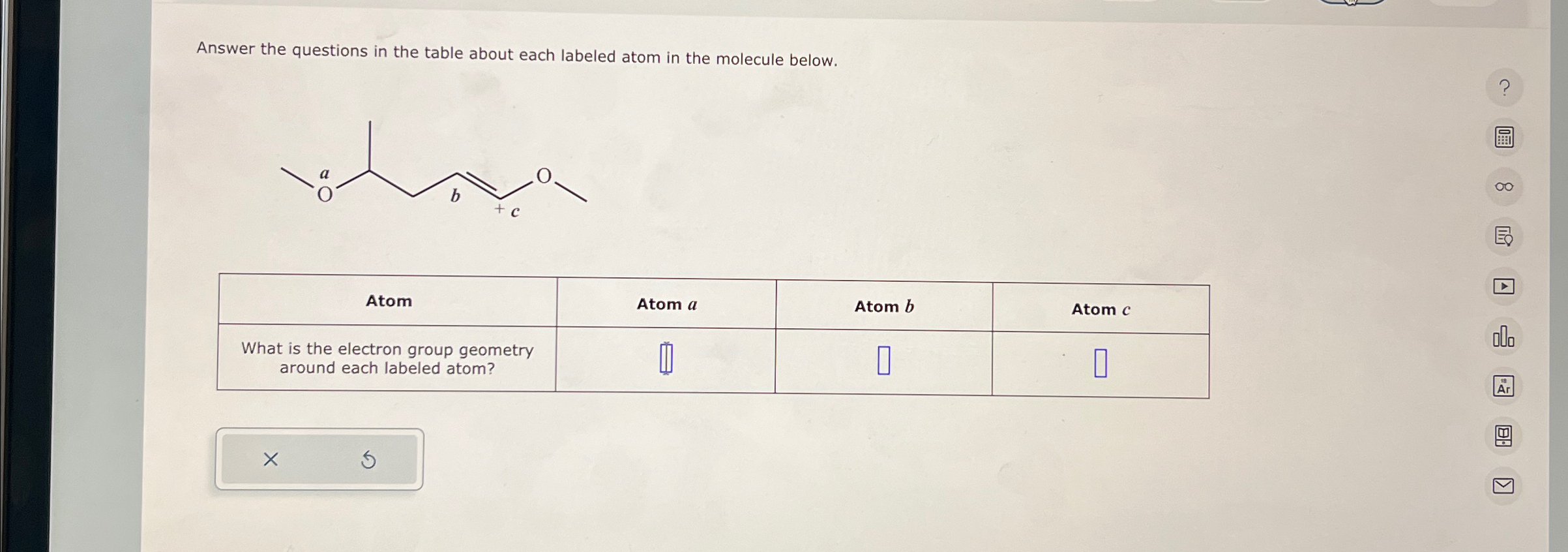 Solved Answer the questions in the table about each labeled | Chegg.com