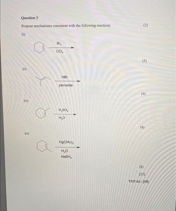 Solved Propose mechanisms consistent with the following | Chegg.com