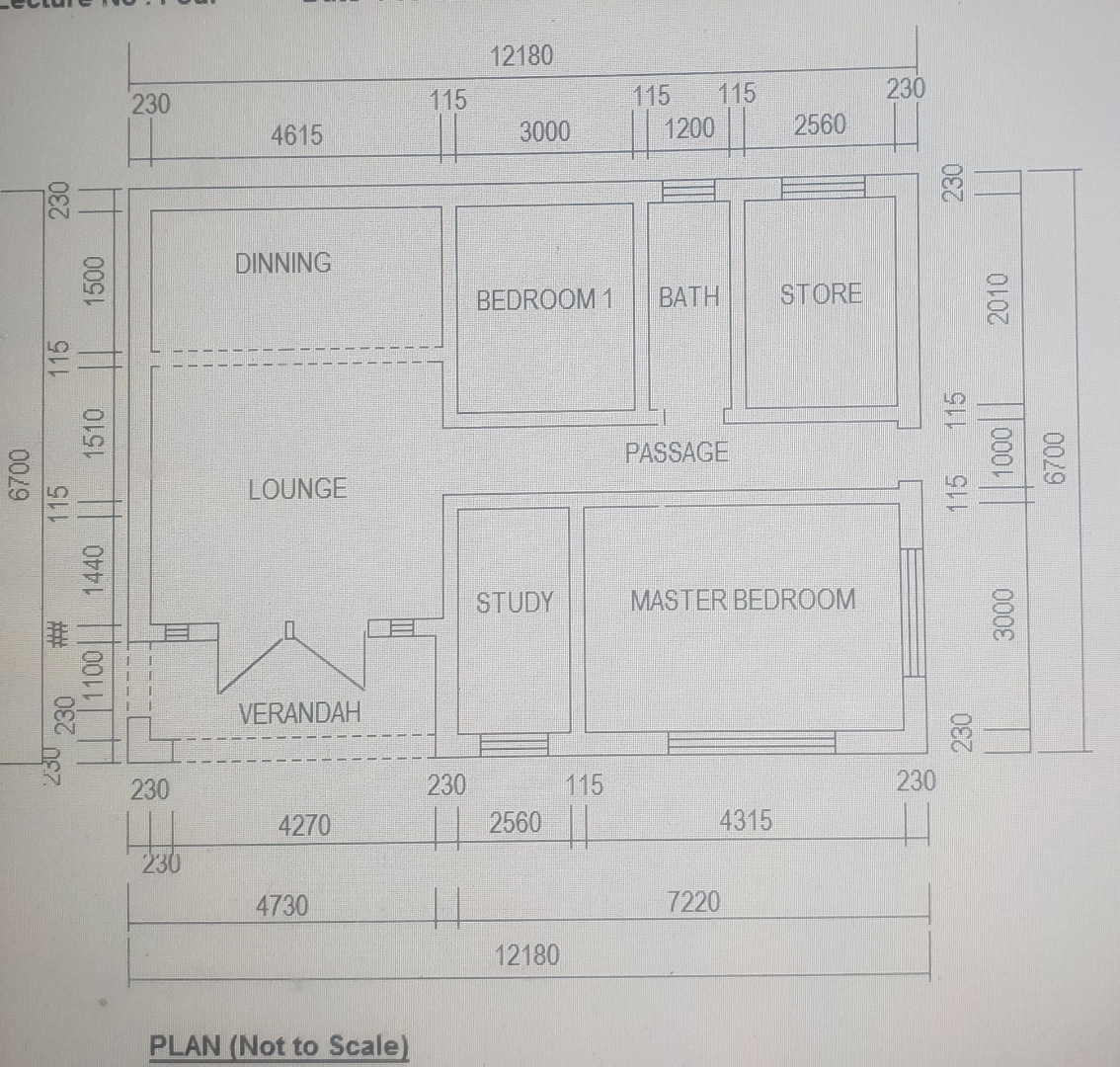 Solved PLAN (Not to Scale) ﻿Can you do the substructure | Chegg.com