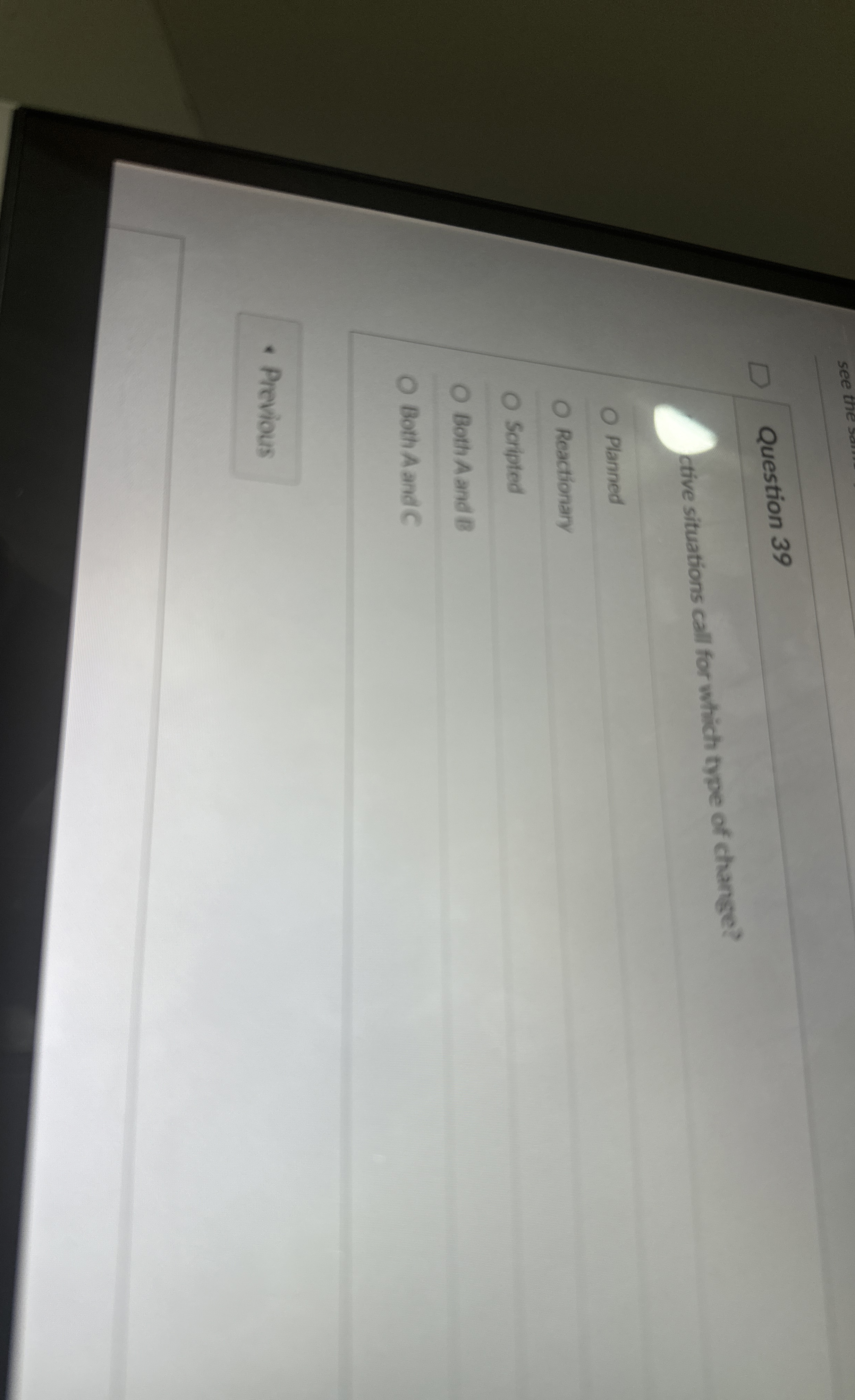 Solved Question 39ctive situations call for which type of | Chegg.com