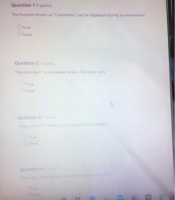 Solved Question 1 (1 point) The function known as "Comments" | Chegg.com