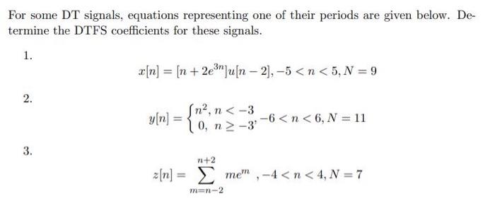 Solved answer the following signal and systems | Chegg.com