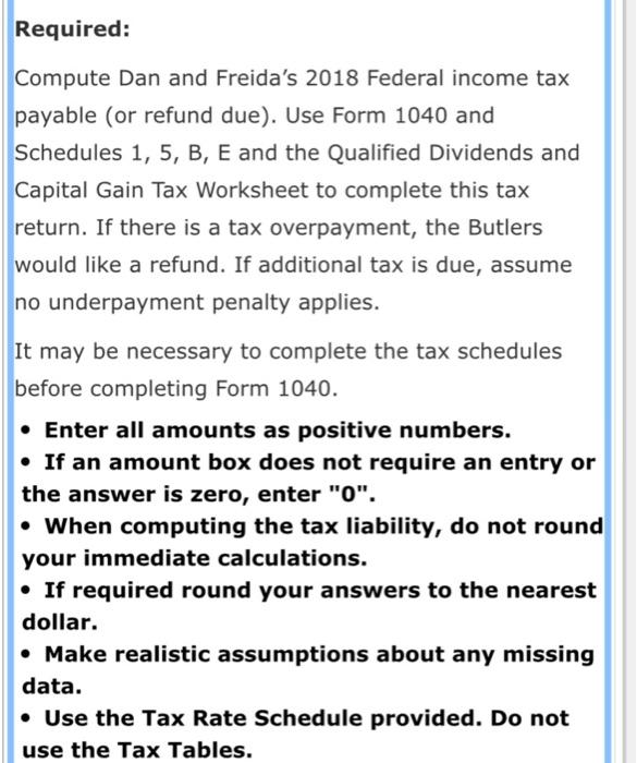 Solved Note: This problem is for the 2018 tax year. Daniel | Chegg.com