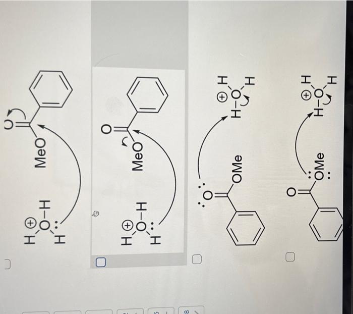 Solved Select the first step in the following reaction. | Chegg.com