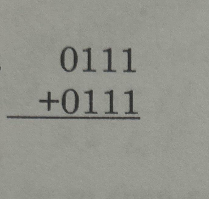 Solved Assuming a 4-bit computer, add these 2's compliment | Chegg.com