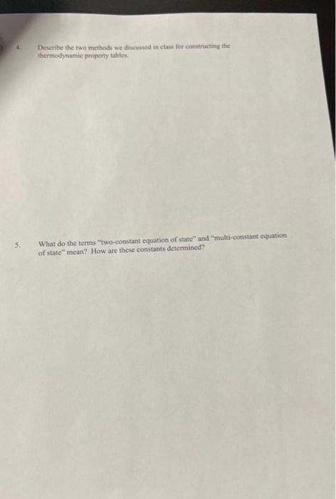 Solved 4. Deveribe the two methods we divcusved in clase for | Chegg.com