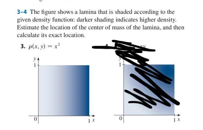 Solved 3-4 The figure shows a lamina that is shaded | Chegg.com