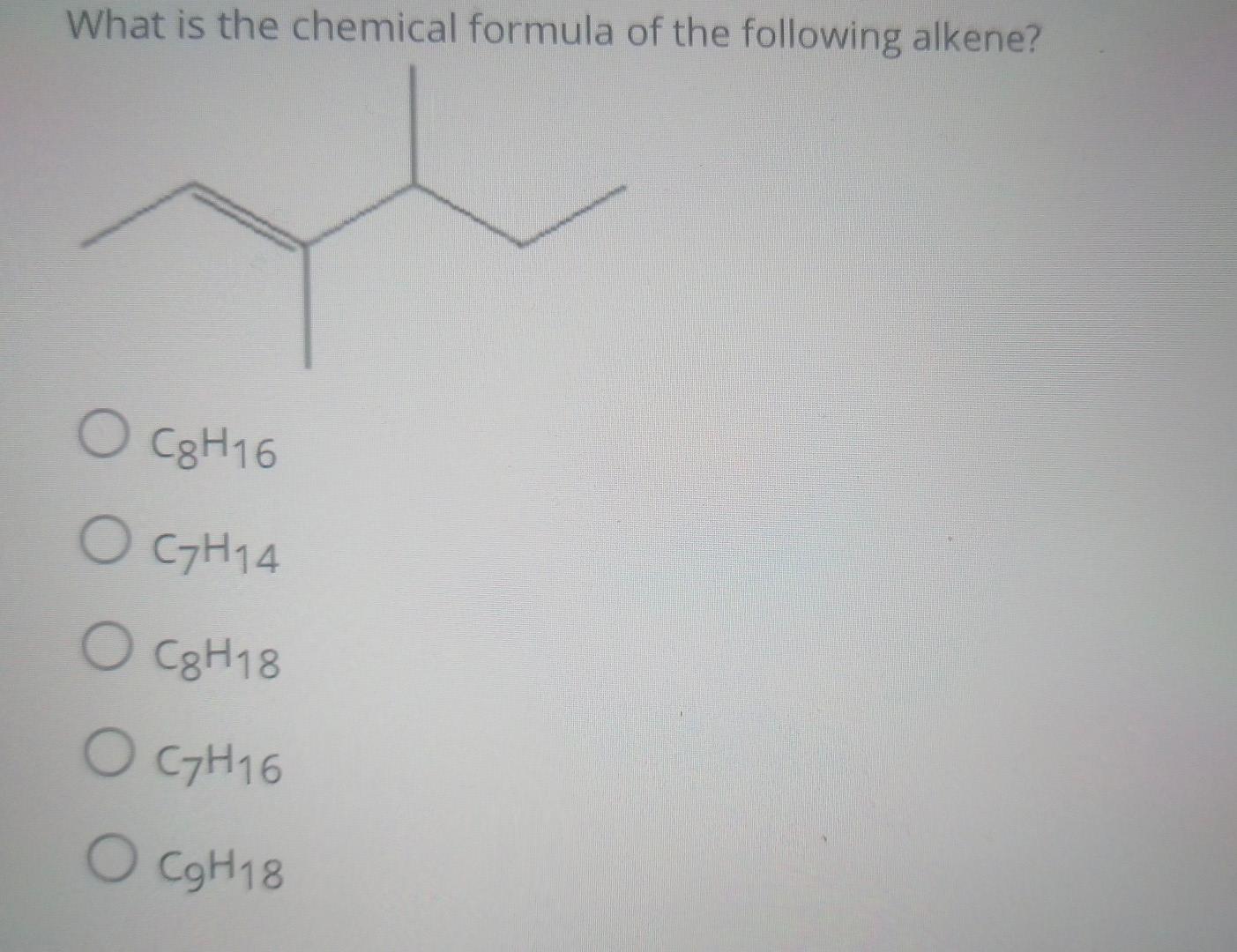 Solved What is the chemical formula of the following alkane? | Chegg.com