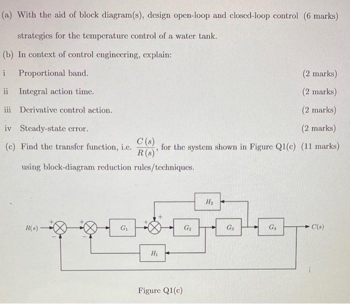 (a) With the aid of block diagram(s), design | Chegg.com