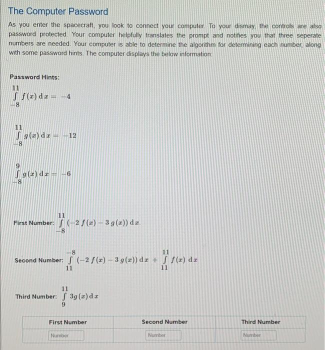 Solved The Computer Password As you enter the spacecraft, | Chegg.com
