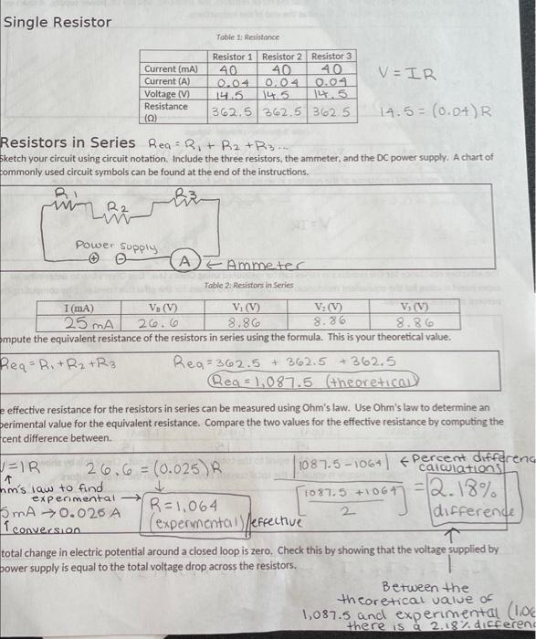Solved So confused on the page w/ resistors in parallel. | Chegg.com