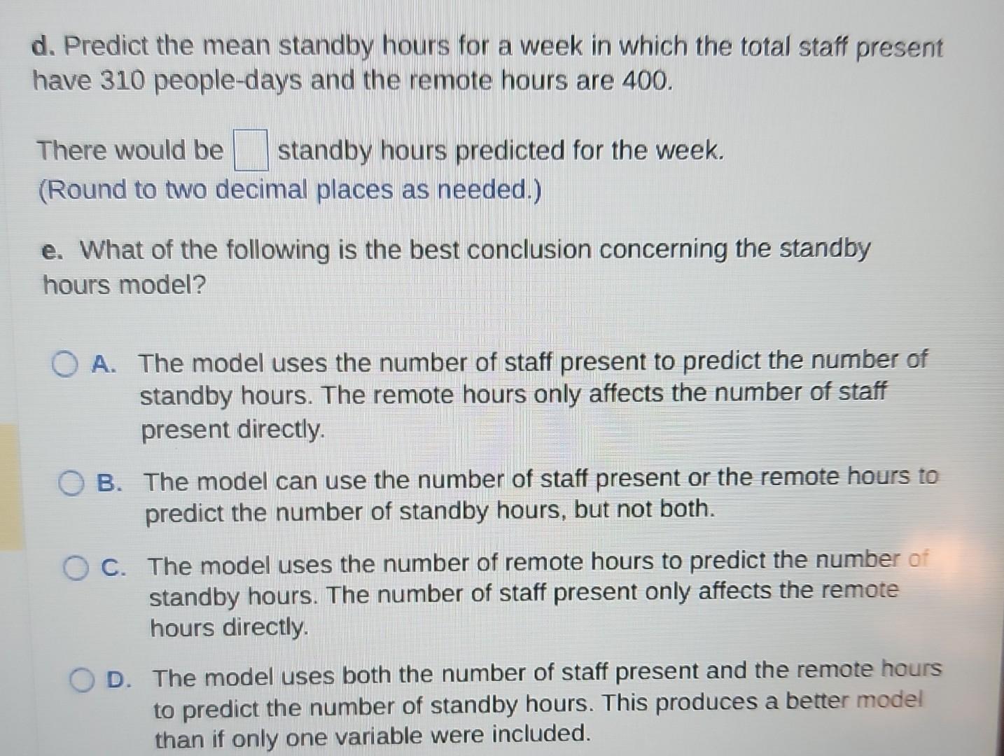 Solved \begin{tabular}{c|c|c} \begin{tabular}{c} Standby \\ | Chegg.com