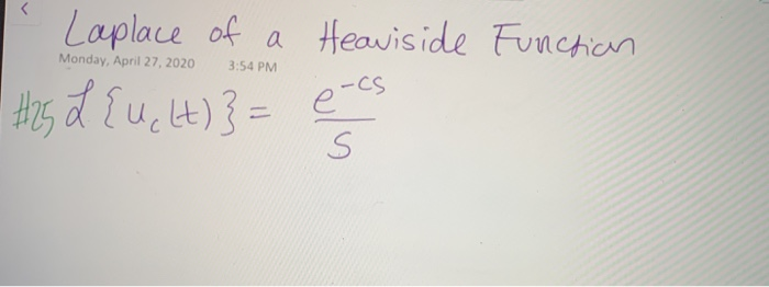 Solved 2nd Translation Theorem (Property #3 from Werkbook | Chegg.com