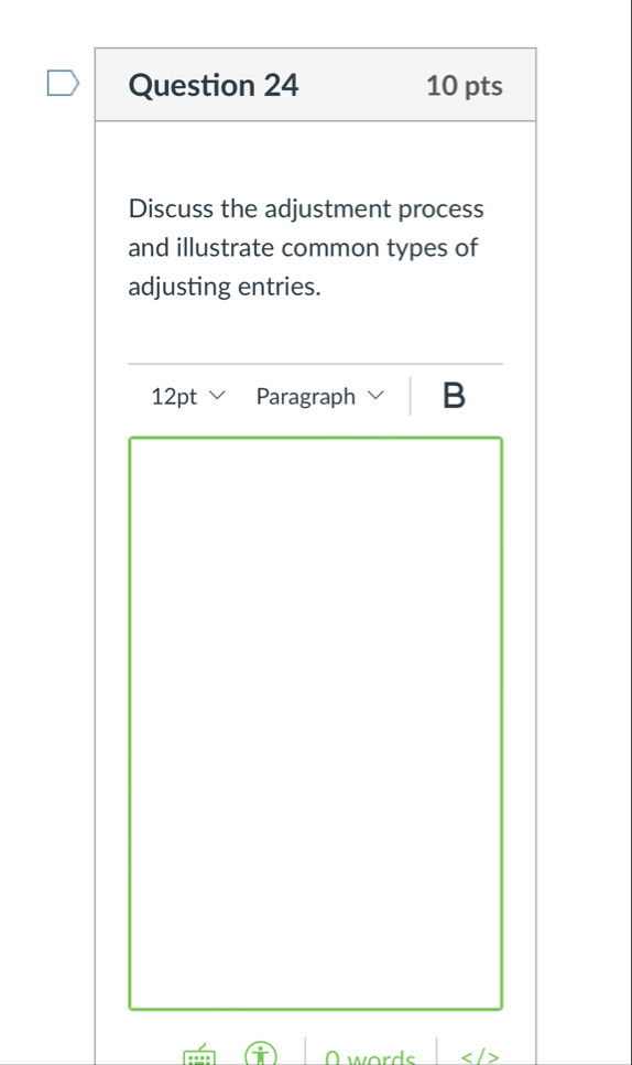 Solved Question 2410 ﻿ptsDiscuss the adjustment process and | Chegg.com