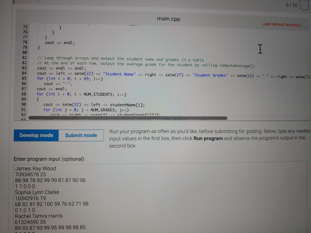 Solved I need more. I already have a code just let me know | Chegg.com