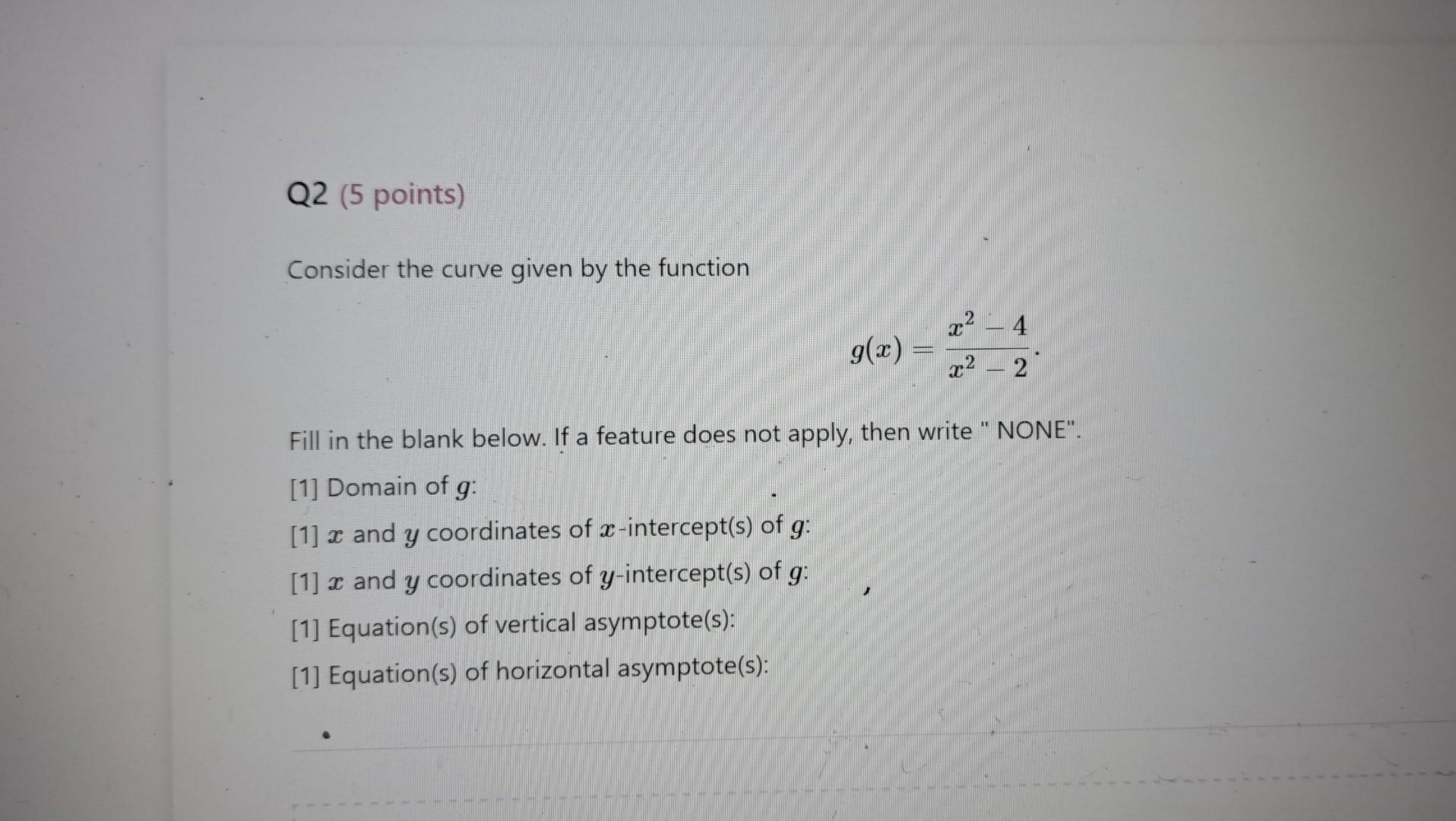 Solved Consider the curve given by the function | Chegg.com