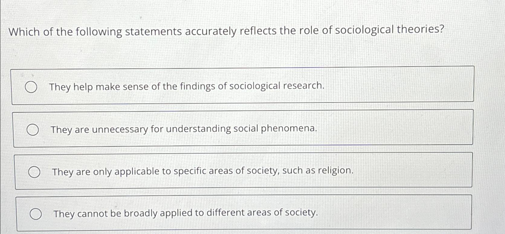 Solved Which of the following statements accurately reflects | Chegg.com