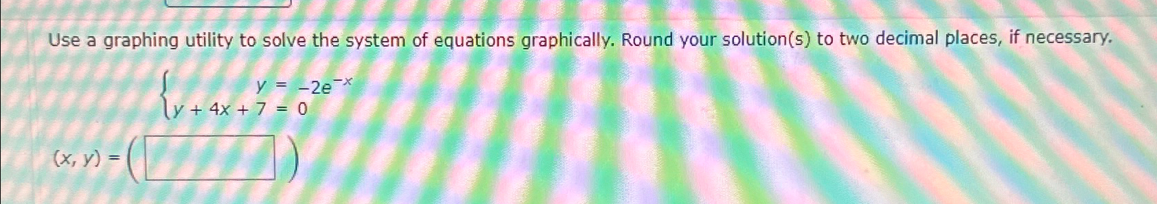 Solved Use a graphing utility to solve the system of | Chegg.com