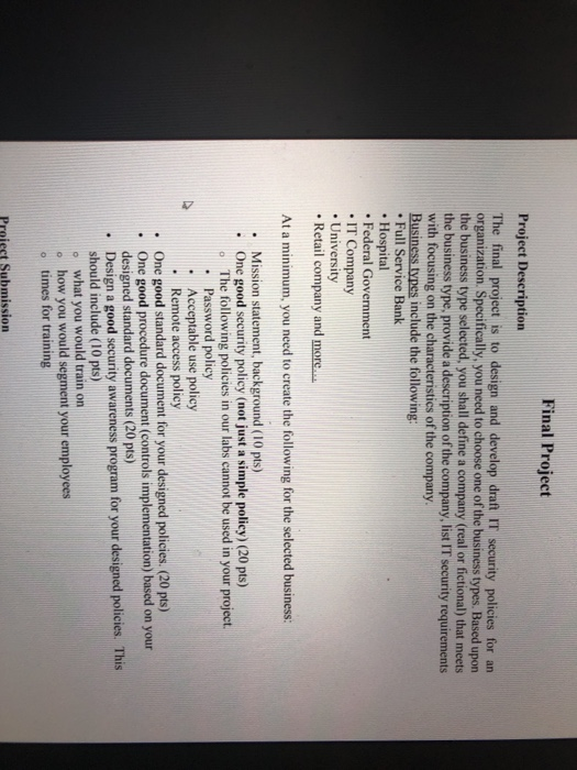 X Final Project 2020 (1) pdf Final Project Project | Chegg.com