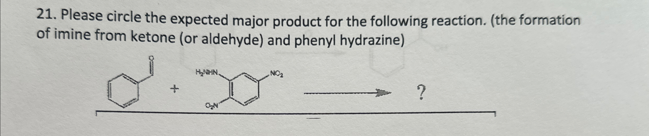 Solved Please circle the expected major product for the | Chegg.com