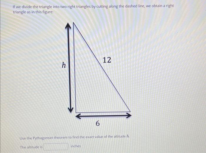 Solved Suppose each side of an equilateral triangle is 12 | Chegg.com