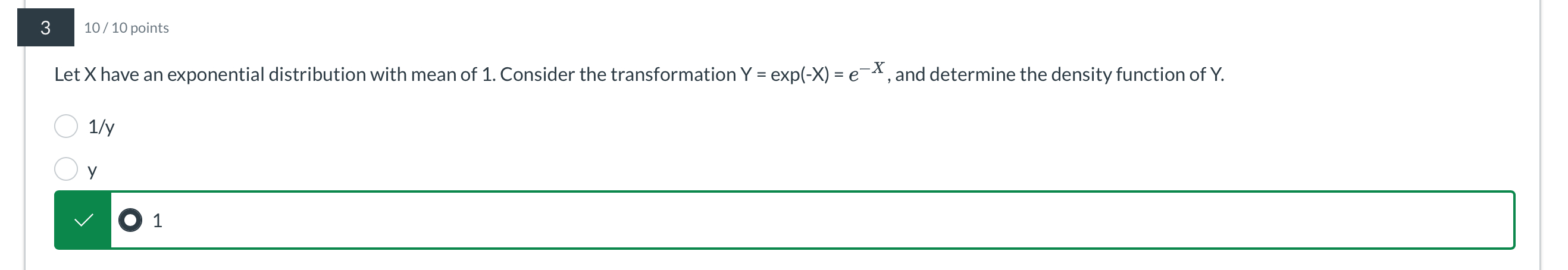 Solved 31010 ﻿pointsLet x ﻿have an exponential distribution | Chegg.com