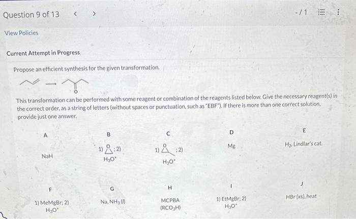 Solved Current Attempt in Progress. Propose an efficient | Chegg.com