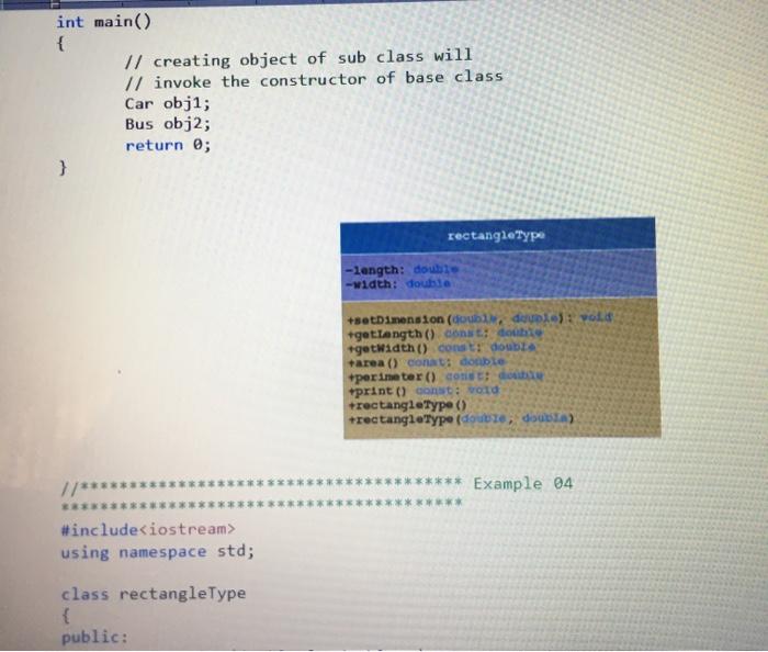 Single Inheritance: Class A (Base Class) (Base Class | Chegg.com