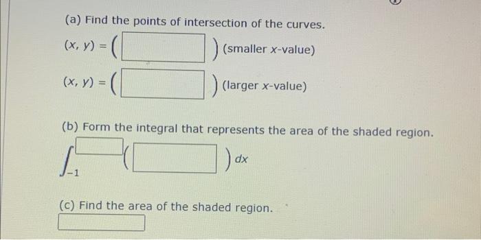 Solved A Find The Points Of Intersection Of The Curves 