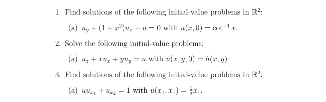 Solved Find solutions of the following initial-value | Chegg.com