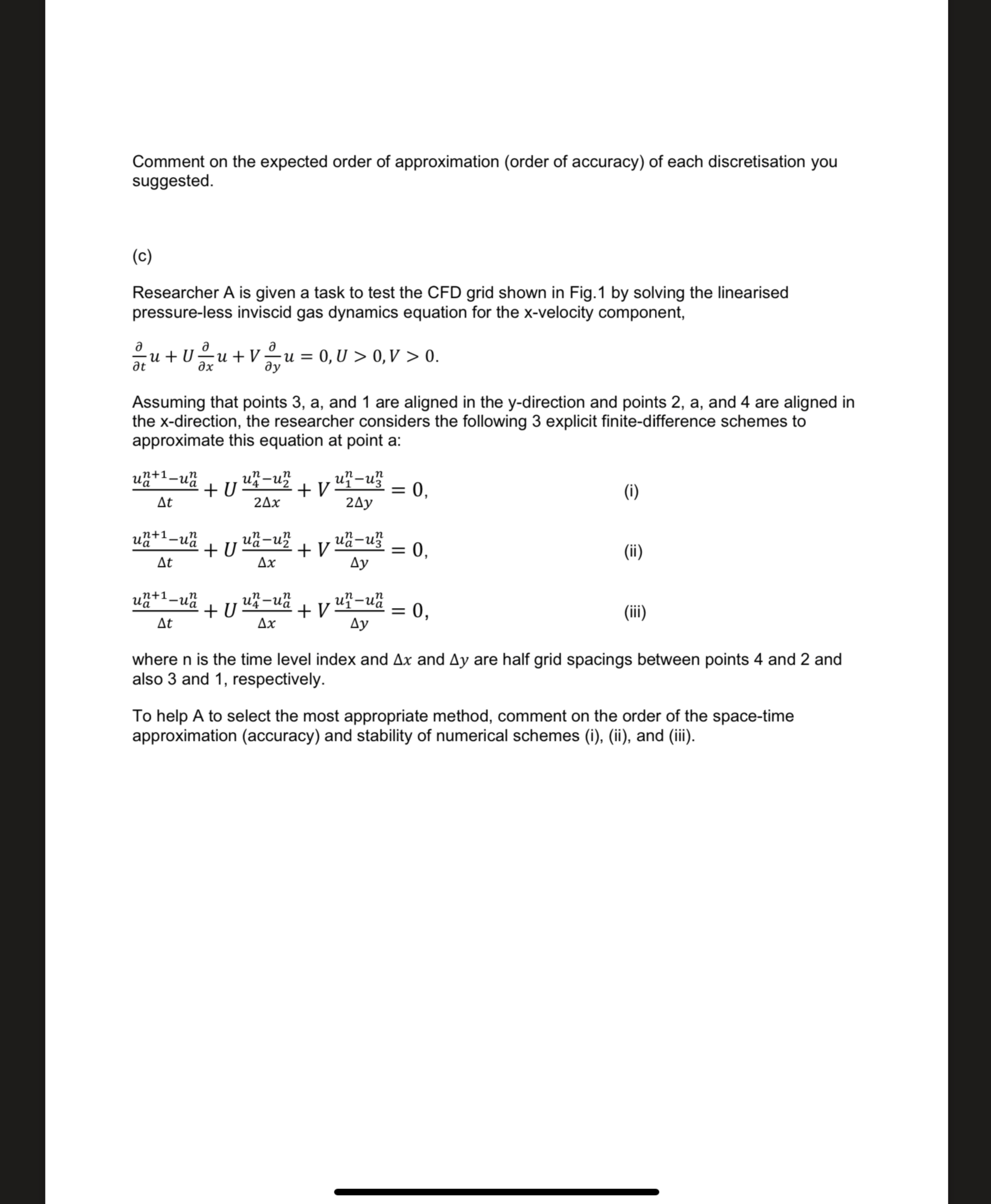 Solved Figure 1Fig. 1 ﻿shows a zoomed in part of the CFD | Chegg.com