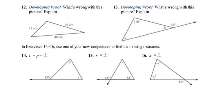 Solved 12. Developing Proof What's wrong with this picture? | Chegg.com