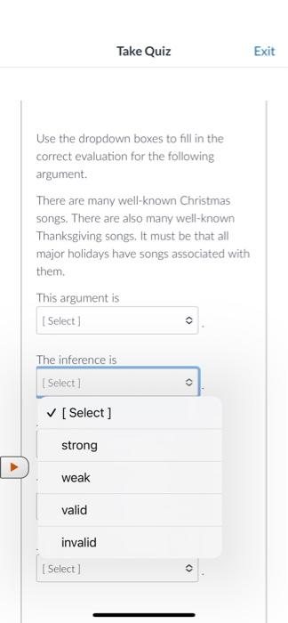 Use the dropdown boxes to fill in the correct | Chegg.com