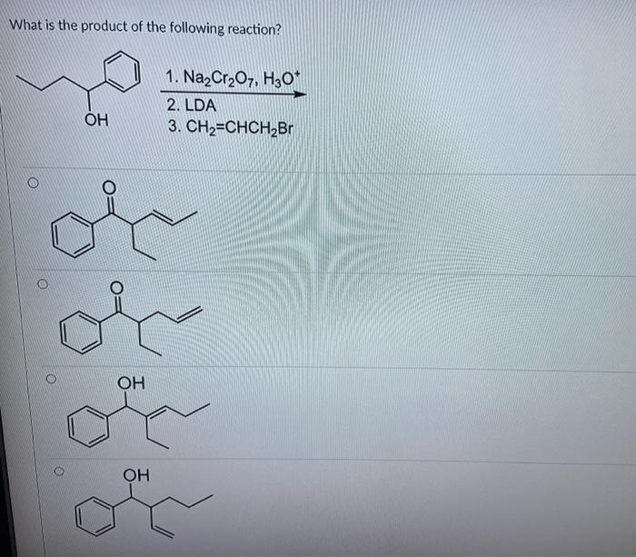 Solved What is the product of the following reaction? 1. | Chegg.com