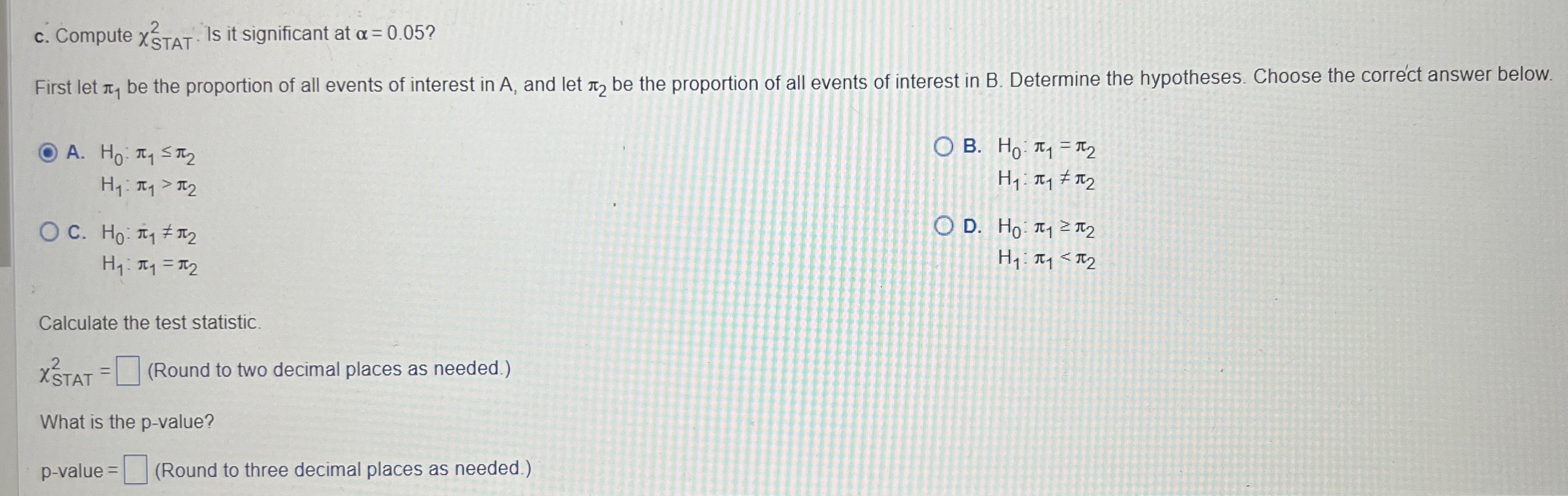 Solved Need help with part C please!!!!!Use the contingency | Chegg.com