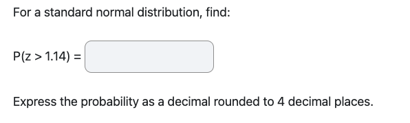 Solved For a standard normal distribution, | Chegg.com
