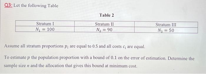 Solved Q3: Let the following Table Table 2 Assume all | Chegg.com