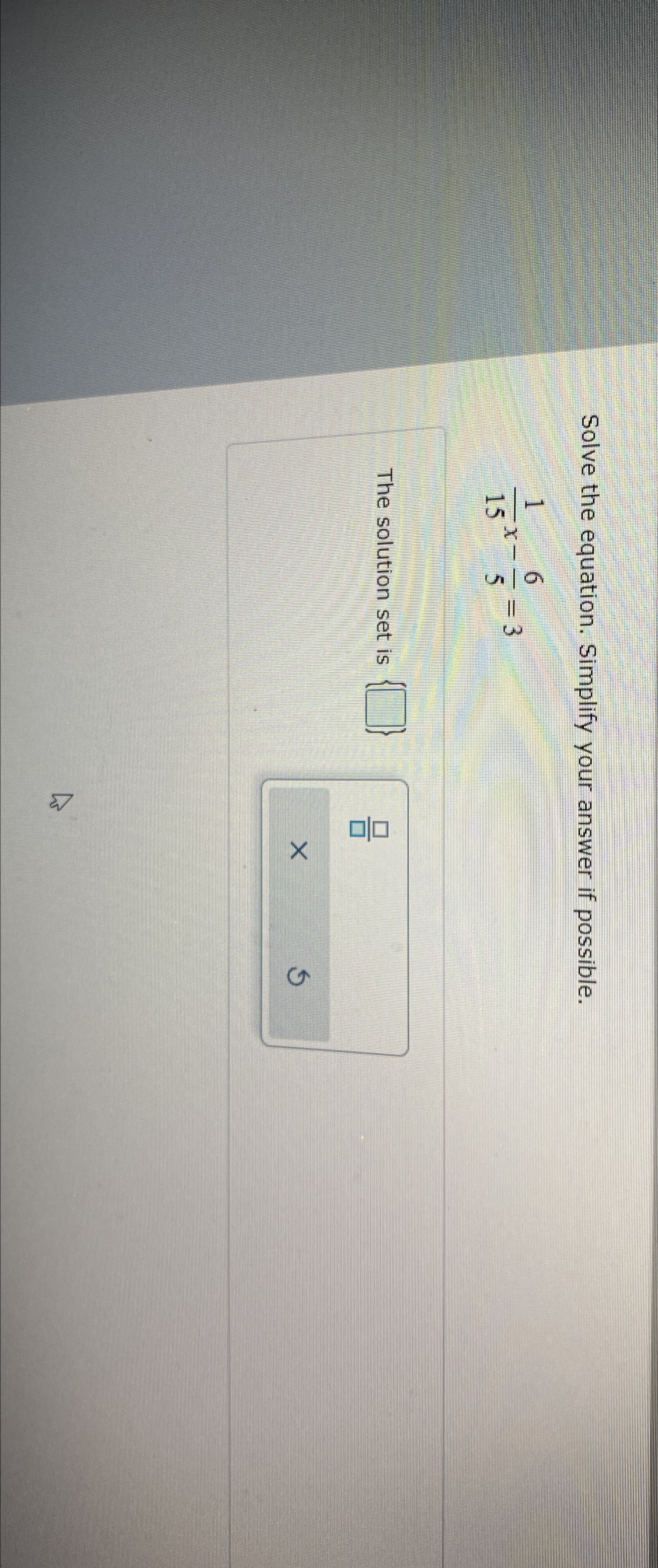 Solved Solve the equation. Simplify your answer if | Chegg.com