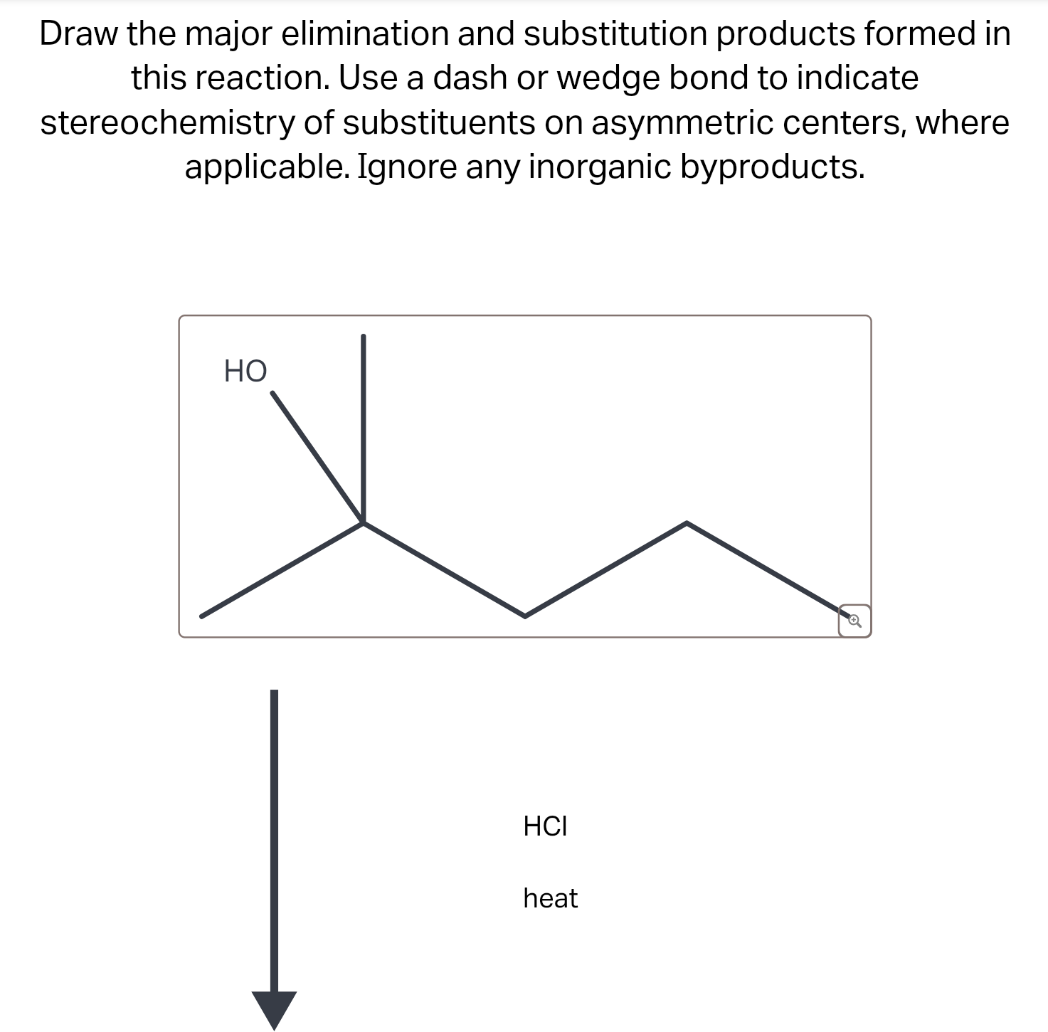 Solved Draw the major elimination and substitution products | Chegg.com