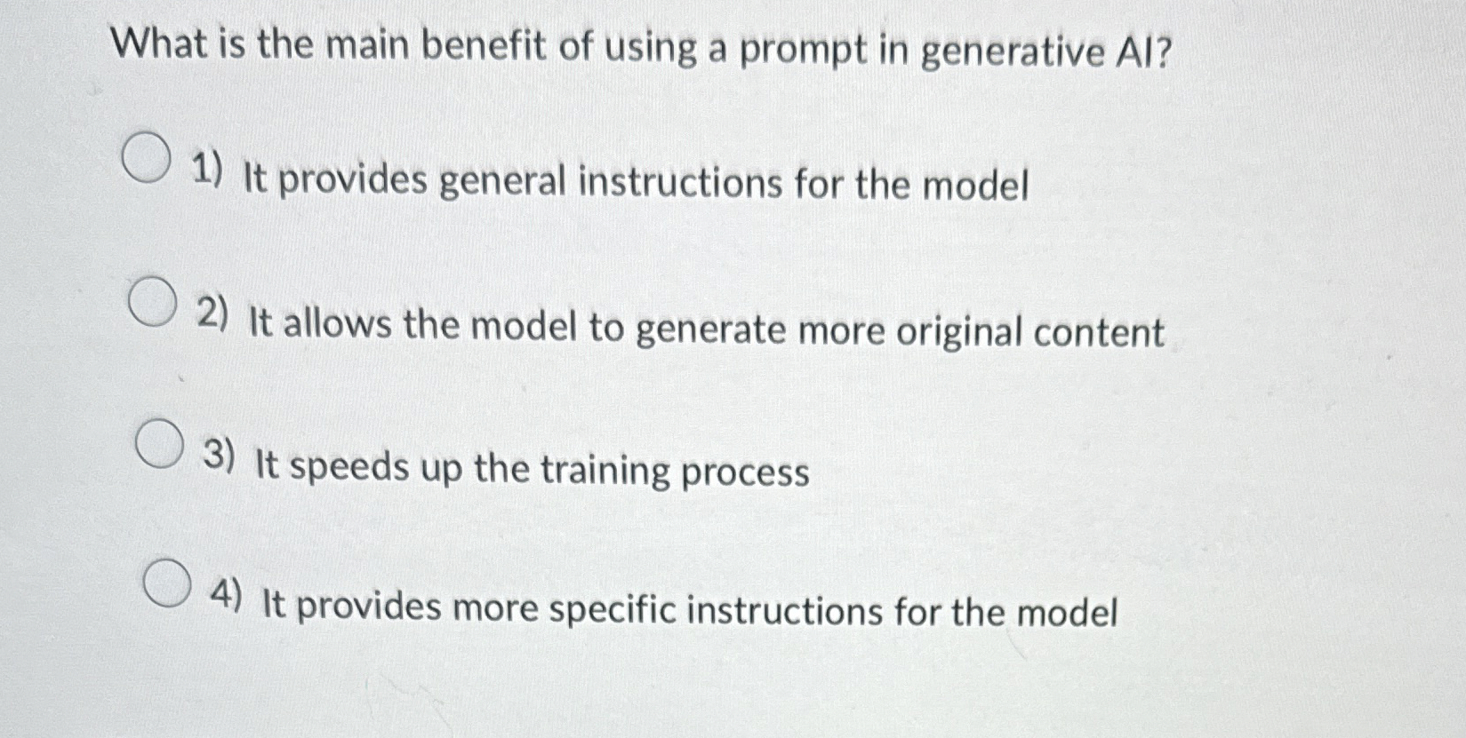 Solved What is the main benefit of using a prompt in | Chegg.com