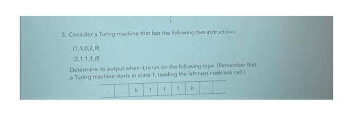 4. Using the Turing machine from Practice Problem 3, | Chegg.com