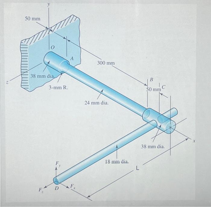 Solved Problem Statement: The lever given in the figure has | Chegg.com