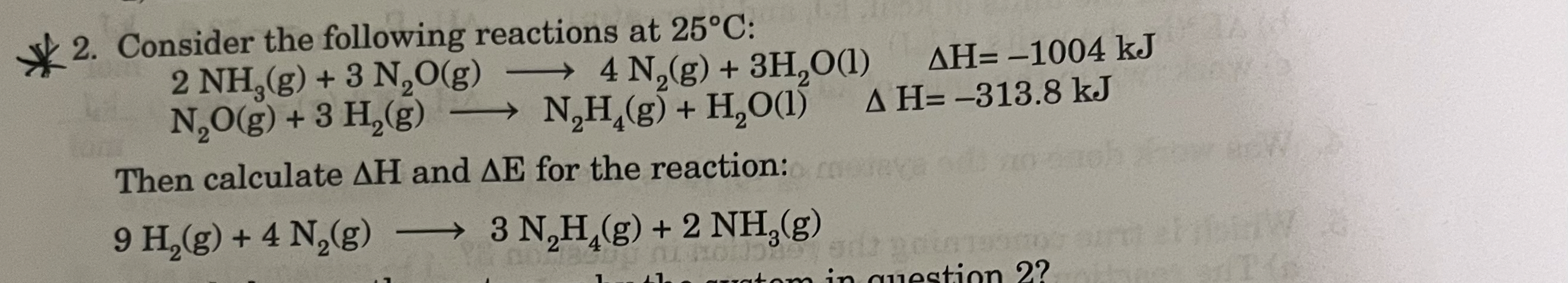 Solved 2 . ﻿Consider the following reactions at 25°C | Chegg.com