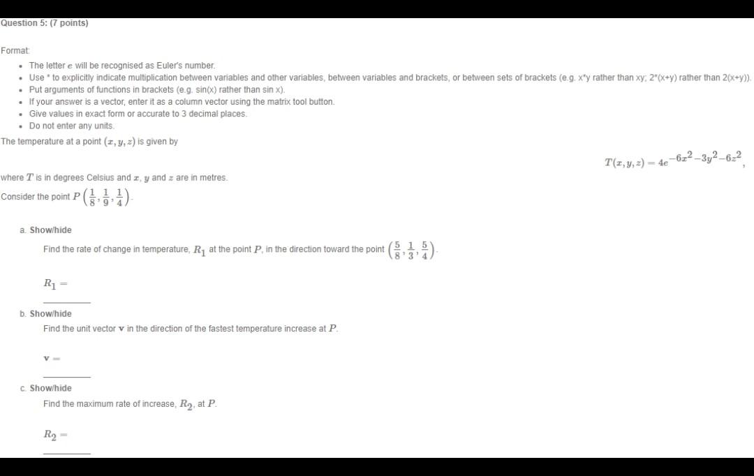 Solved Format - The letter e will be recognised as Euler's | Chegg.com