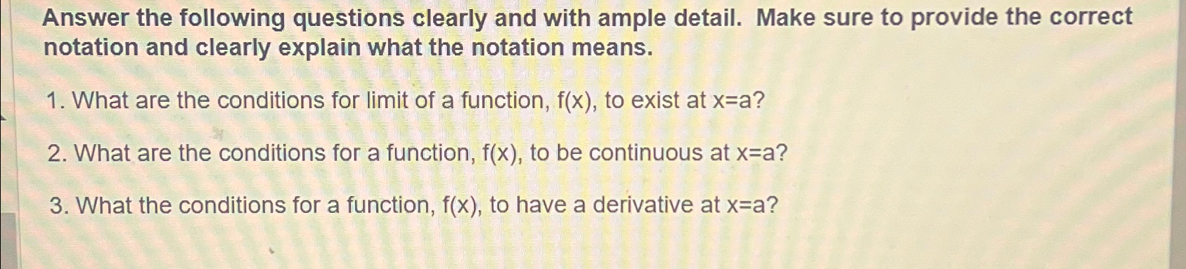 Solved Answer the following questions clearly and with ample | Chegg.com