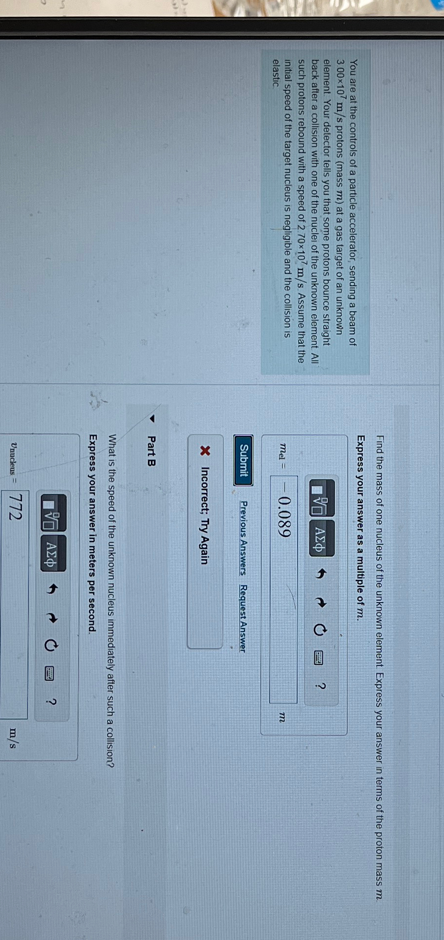 Solved You are at the controls of a particle accelerator, | Chegg.com