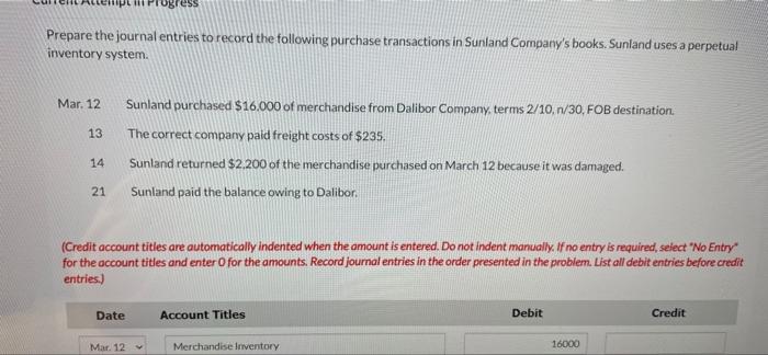 Solved Prepare the journal entries to record the following | Chegg.com