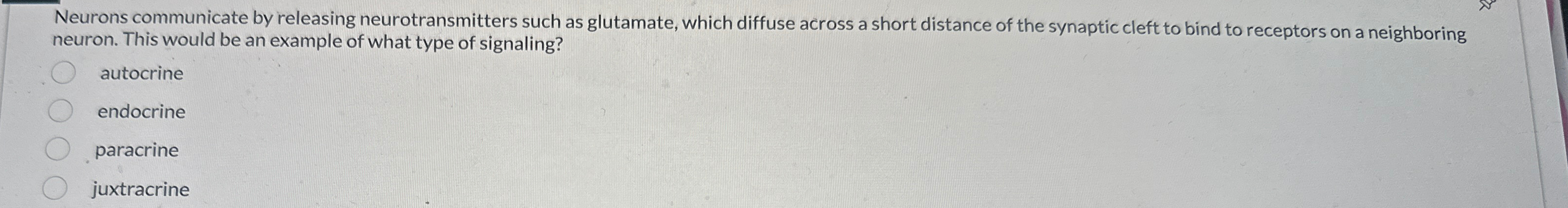 Solved Neurons communicate by releasing neurotransmitters | Chegg.com